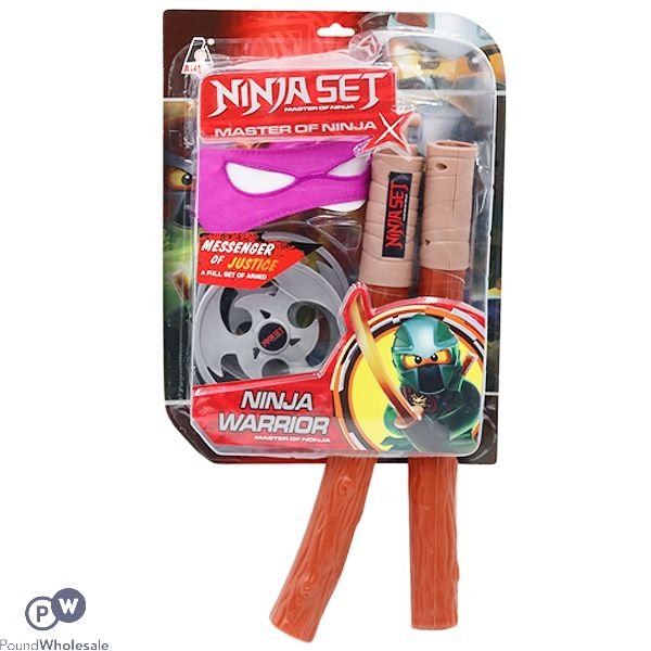 Wholesale Ninja Eye-mask, Ninja Sword & Ninja Stars Set In Black ...