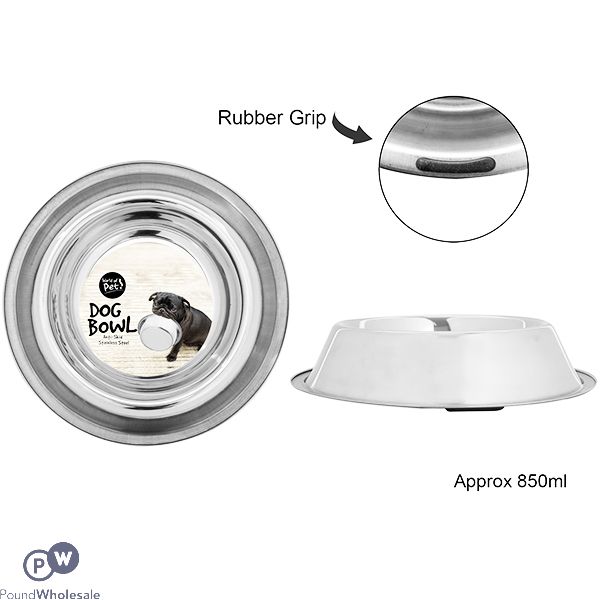 Wholesale Prima Stainless Steel Double Diner 500ml Pet Bowl Set 3pc ...