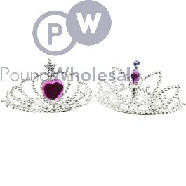 Wholesale Mini Pp Crown Tiara 11cm Assorted | Pound Wholesale