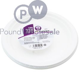 Wholesale Prima White Disposable Plastic Plates 23cm 10 Pack | Pound ...