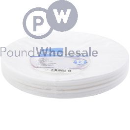 Wholesale Prima Foam White Disposable Plates 25cm 12 Pack | Pound Wholesale