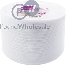 Wholesale Prima Disposable Foam Dinner Plates 23cm 50 Pack | Pound ...