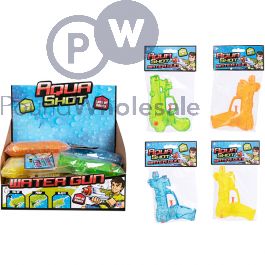 Wholesale Aqua Shot Water Gun Cdu Assorted Colours | Pound Wholesale