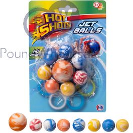 Wholesale Hot Shots Hi-bounce Jet Balls 8 Pack | Pound Wholesale