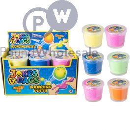 Wholesale Jokes & Gags Bouncing Putty Cdu Assorted Colours | Pound ...