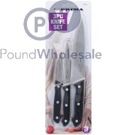 Wholesale Prima Assorted Kitchen Knife Set 3pc | Pound Wholesale
