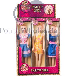Wholesale Razzle Dazzle Party Girl Doll In Display Box | Pound Wholesale
