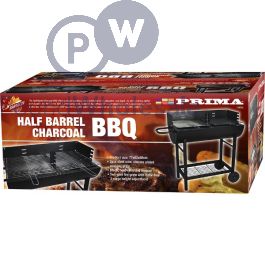 Wholesale Prima Half Barrel Charcoal Medium Bbq | Pound Wholesale