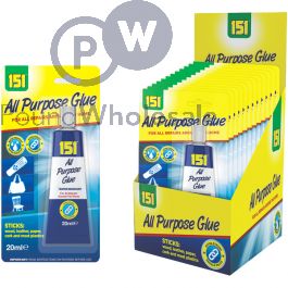 Wholesale 151 Extra Strong All Purpose Glue 20ml Cdu | Pound Wholesale