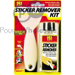 Wholesale 151 Sticker Remover Kit 60ml | Pound Wholesale