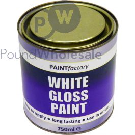 Wholesale Paint Factory White Gloss Paint 750ml | Pound Wholesale