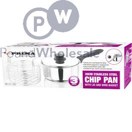 Wholesale Prima Stainless Steel Chip Pan Set 20cm 3pc | Pound Wholesale