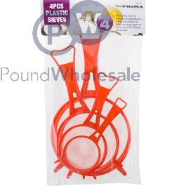 Wholesale Prima Plastic Sieves 4 Pack | Pound Wholesale
