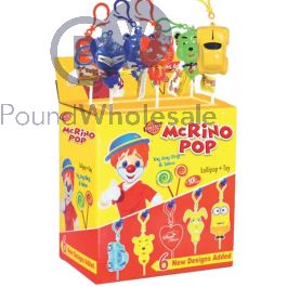 Wholesale Mcrino Assorted Lollipop Toys 24pc Expired | Pound Wholesale