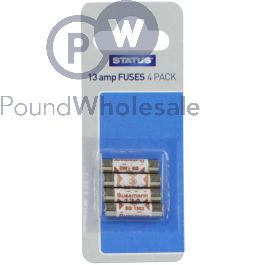 Wholesale Status 13amp Fuses 4 Pack | Pound Wholesale