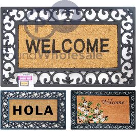 Wholesale Prima Pvc Rubber Moulded Door Mat With Grill Border Assorted ...