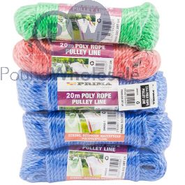 Wholesale Prima Poly Rope Pulley Line 20m Assorted Colours | Pound ...
