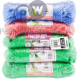 Wholesale Prima Poly Rope Pulley Line 25m Assorted Colours | Pound ...