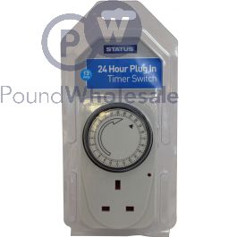 Wholesale Status 24 Hour 13amp Plug In Timer Switch | Pound Wholesale