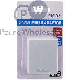 Wholesale Elpine 3-way Fused Adaptor | Pound Wholesale