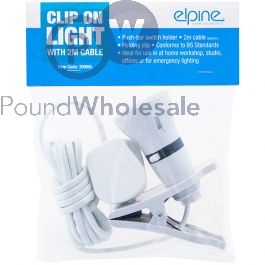 Wholesale Elpine Clip-on Light With 2m Cable | Pound Wholesale