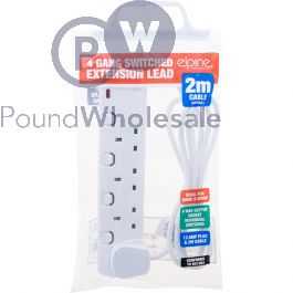 Wholesale Elpine 4 Gang 13amp Neon Light Switched Extension Lead 2m ...