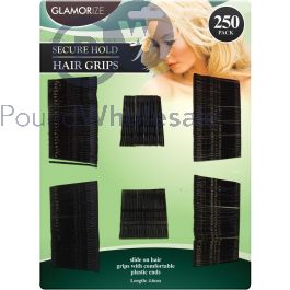 Wholesale Secure Hold Hair Grips 250 Pack | Pound Wholesale