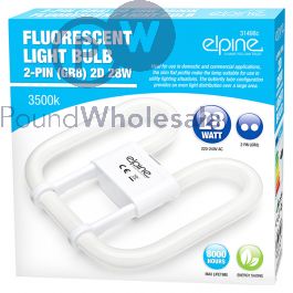 Wholesale Elpine 2-pin 2d 28w Fluorescent Light Bulb | Pound Wholesale