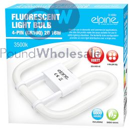 Wholesale Elpine 4-pin 2d 16w Fluorescent Light Bulb | Pound Wholesale
