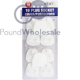 Wholesale Elpine Uk Plug White Socket Cover Protectors 10 Pack | Pound ...