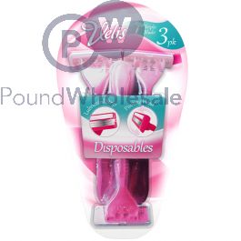 Wholesale Velis Ladies Disposable Triple Blade Ultra Razors 3 Pack ...