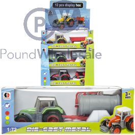 Wholesale Die-cast 1:72 Metal Tractor & Trailer Play Set Cdu Assorted ...