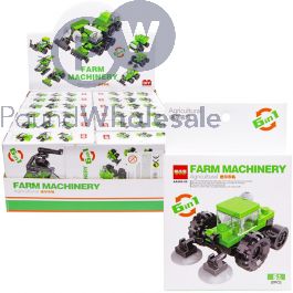 Wholesale Build Your Own Farm Tractors Building Blocks Cdu Assorted ...