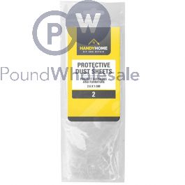 Wholesale Handy Home Protective Dust Sheets 2.6 X 1.5m 2 Pack | Pound ...