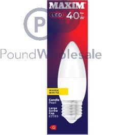 Wholesale Maxim 6w=40w Candle Pearl Warm White E27 Es Led Light Bulb ...