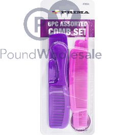 Wholesale Prima Comb Set Assorted 6pc | Pound Wholesale
