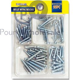 Wholesale 95pc Sheet Metal Screw Assortment | Pound Wholesale