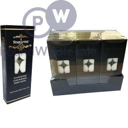 Wholesale Starlytes Unscented Night Light Candles 10 Pack Cdu | Pound ...