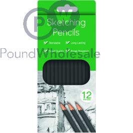 Wholesale Sketching Pencils 12 Pack | Pound Wholesale