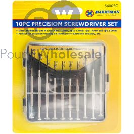 Wholesale Marksman Precision Screwdriver Set 10pc | Pound Wholesale