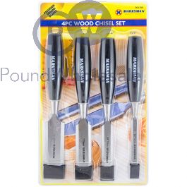 Wholesale Marksman Precision Wood Chisel Set 4pc | Pound Wholesale