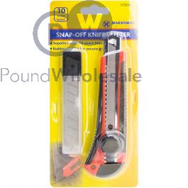 Wholesale Marksman Snap-off Knife Cutter With 10 Spare Blades | Pound ...