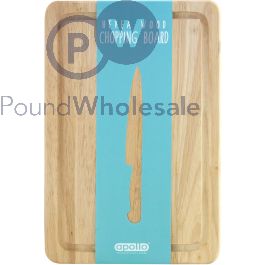 Wholesale Apollo Hevea Wood Chopping Board 30cm X 20cm | Pound Wholesale