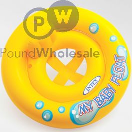 Wholesale Intex My Baby Float Yellow 67cm Diameter | Pound Wholesale