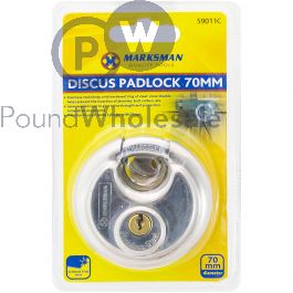 Wholesale Marksman Stainless Steel Discus Padlock 70mm | Pound Wholesale