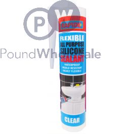 Wholesale Rapide Clear All Purpose Flexible Silicone Sealant | Pound ...