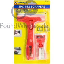 Wholesale Marksman Tile Scrapers Set 2pc | Pound Wholesale