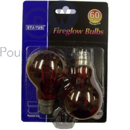 Wholesale Status Fireglow Bayonet Gls Light Bulb 60w 2 Pack | Pound ...