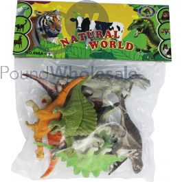 Wholesale Natural World 9pc Dinosaurs (21cm X 17cm) | Pound Wholesale