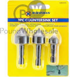 Wholesale Marksman 6mm Countersink Drill Bit Set 3pc | Pound Wholesale